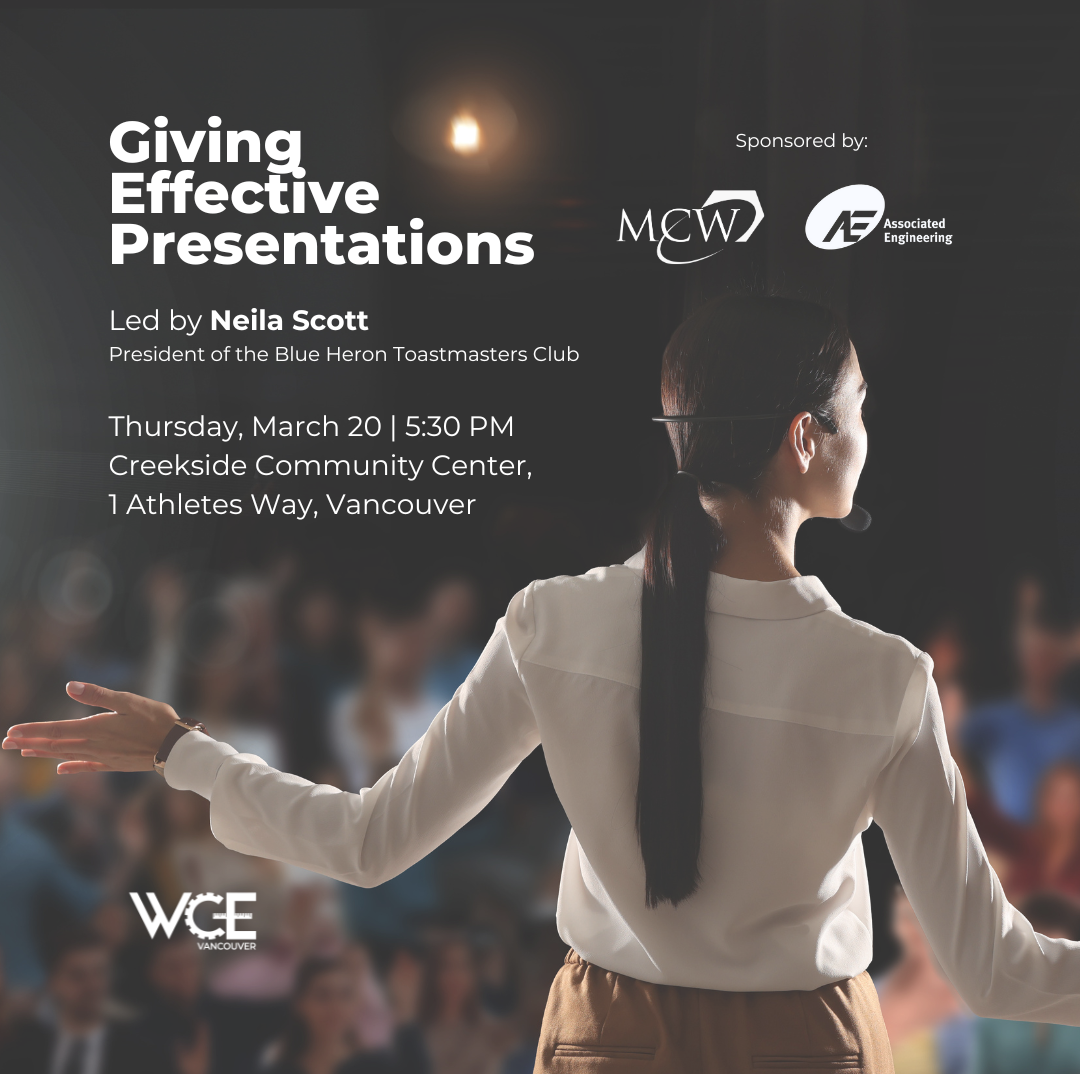 Giving Effective Presentations – Women in Consulting Engineering Vancouver